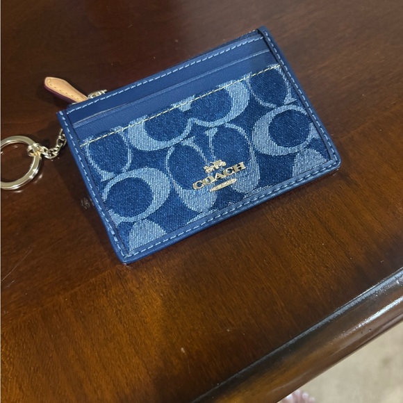 Coach | Accessories | Coach Blue Card Holder | Poshmark